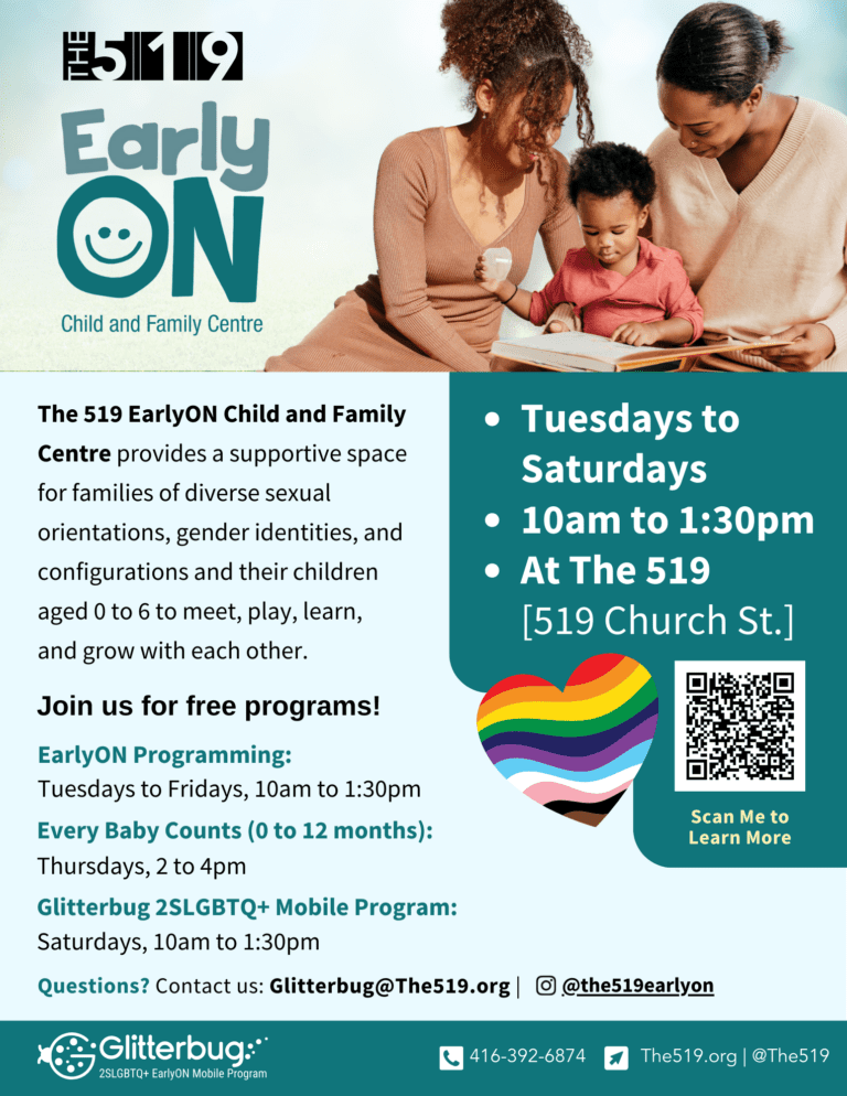 EarlyON Child and Family Centre (0 to 6 Years Old) - The 519