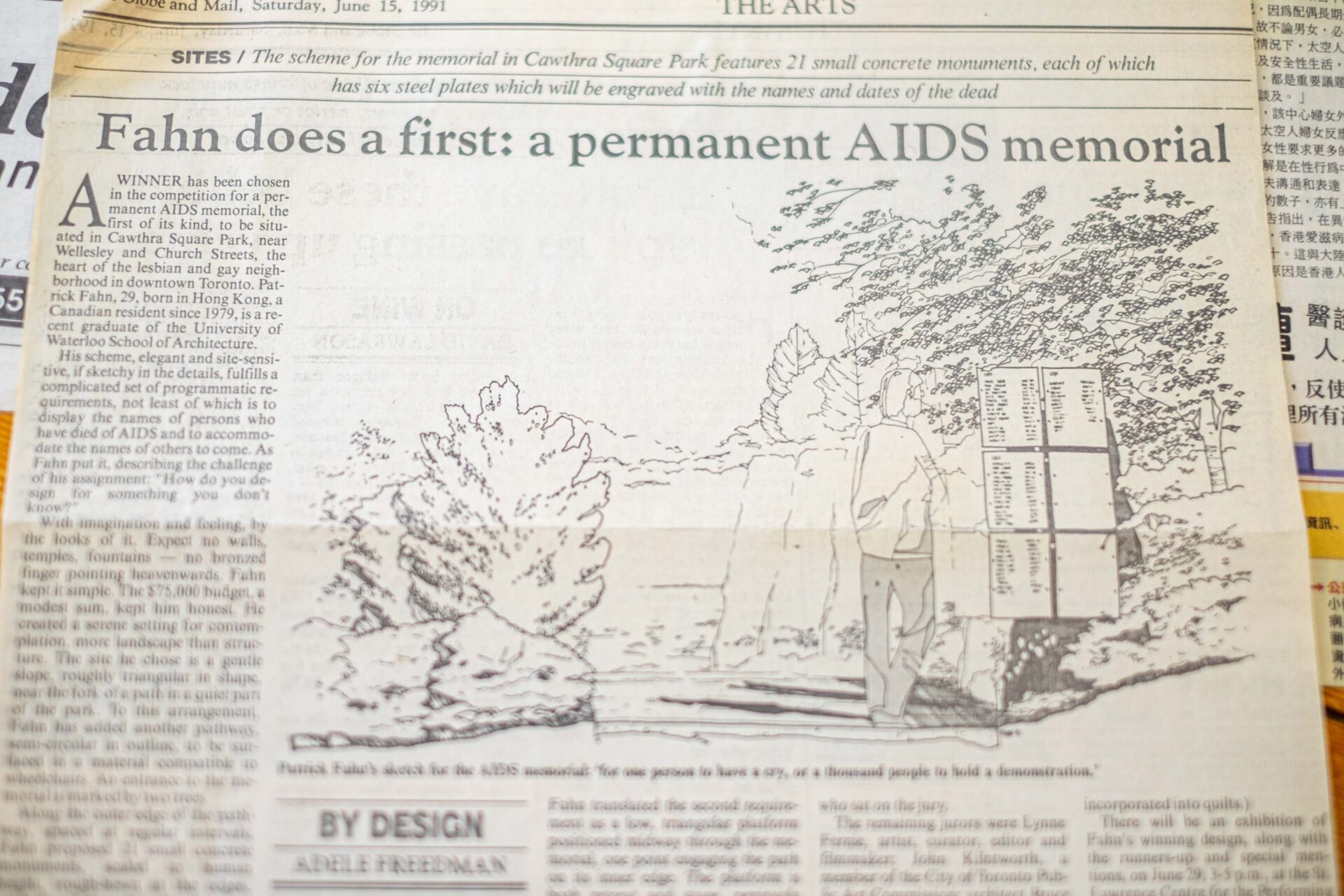 From The Village: Patrick Fahn, AIDS Memorial Architect - The 519