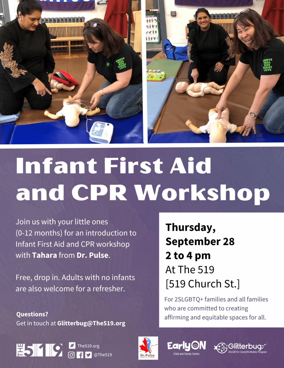 Infant First Aid and CPR Workshop - The 519