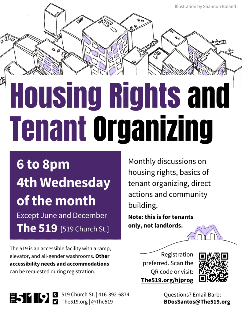 Housing Rights and Tenant Organizing - The 519