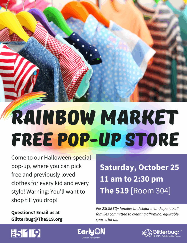 Rainbow Market FREE pop-up store - The 519